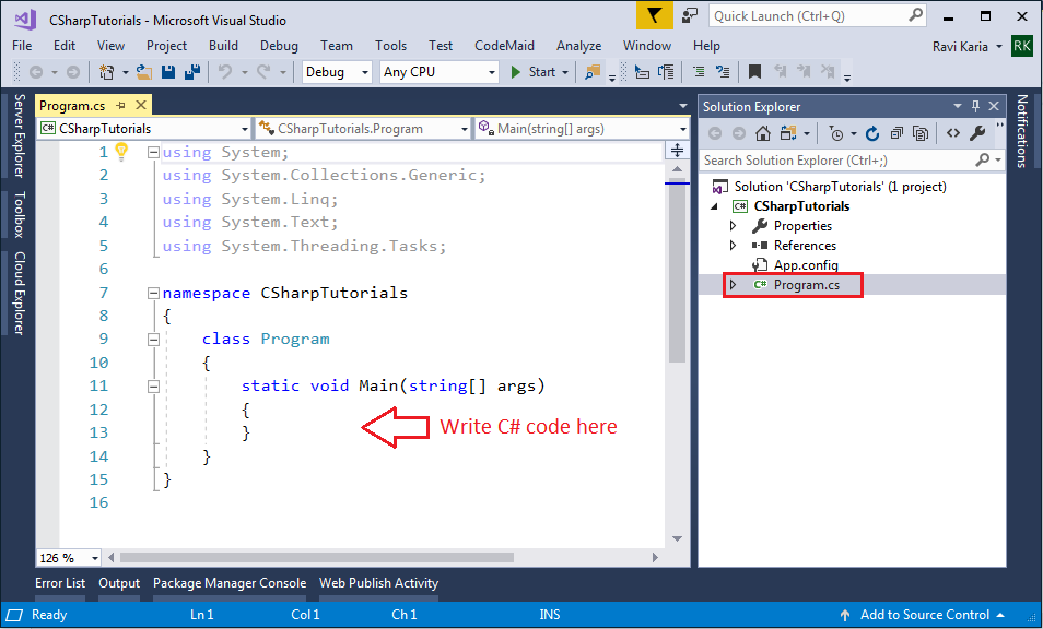 Developement Environment در سی شارپ - محیط توسعه برای زبان برنامه نویسی #C